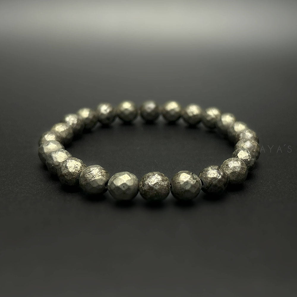 Buy Faceted Pyrite Natural Stone Bracelet Online - AYA'S