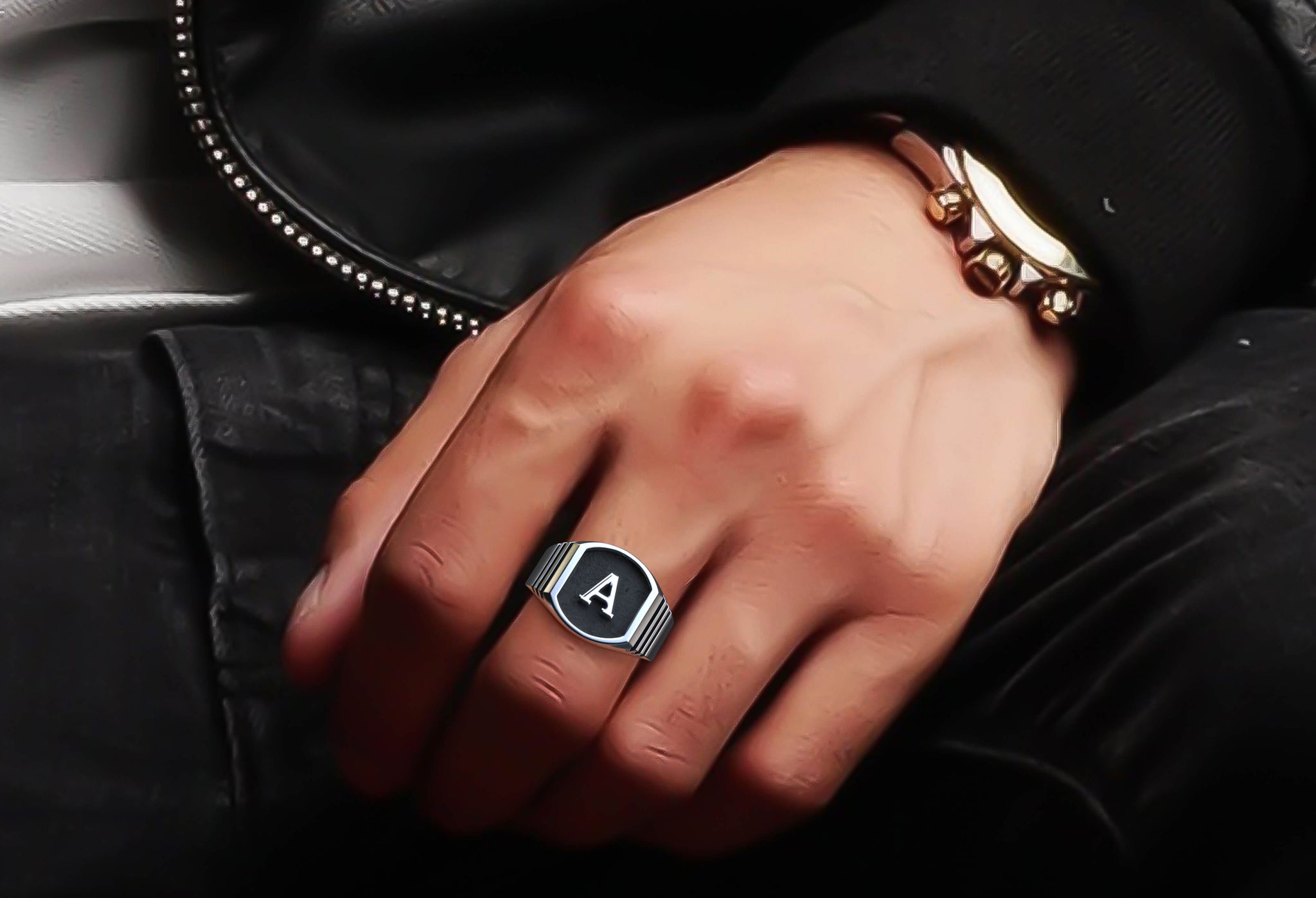 Buy Zeta Alphabet Ring in 925 Sterling Silver Online - AYA'S